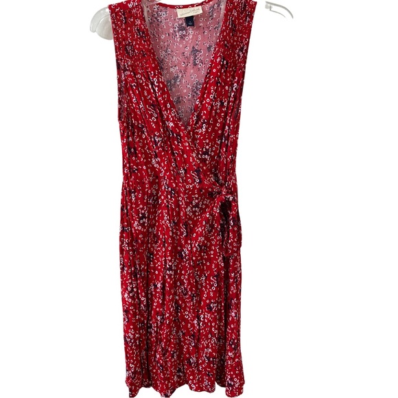 Universal Thread | Dresses | Universal Thread Red Floral Wrap Dress ...